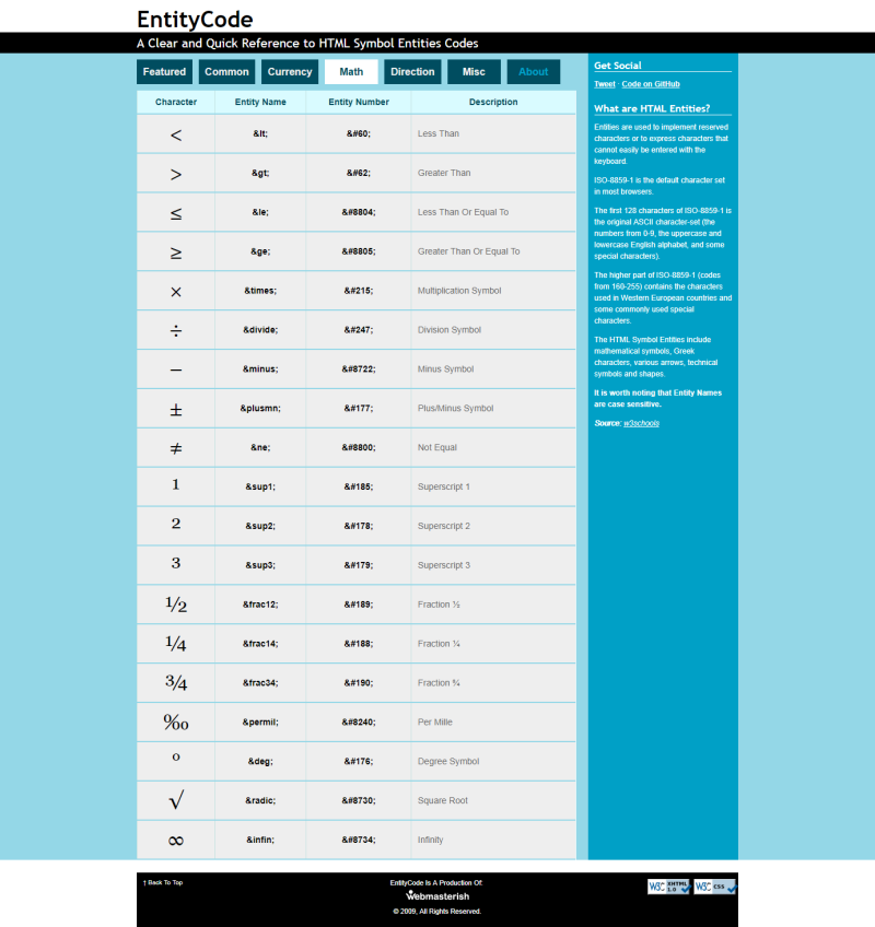 html 특수문자 : 엔티티코드(Entity Code) 정리 : 네이버 블로그