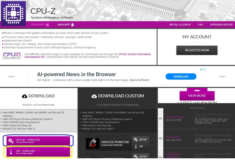 CPU-Z (내 컴퓨터 사양 확인 및 사용방법) : 네이버 블로그
