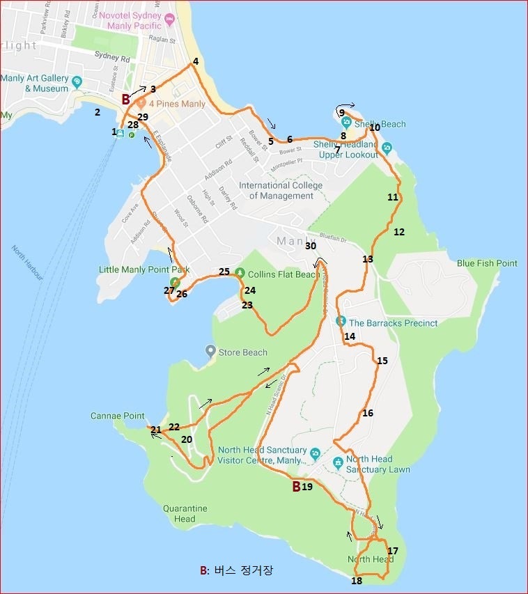 (시드니) Manly Beach(맨리 비치) - North Head(노스 헤드) 순환 코스 : 네이버 블로그