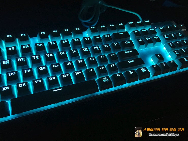 가성비 기계식키보드 COX CK450 : 시원시원한 블루 LED가 매력! : 네이버 블로그