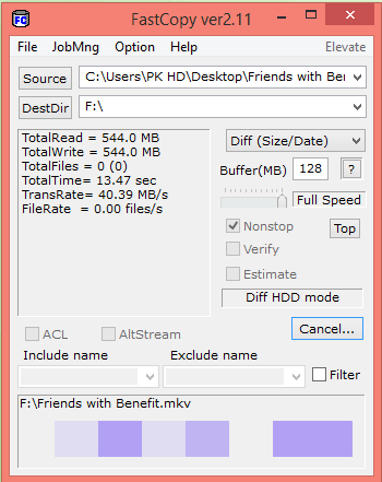 FastCopy v3.62 (대용량 파일 복사/삭제를 빠르게) : 네이버 블로그