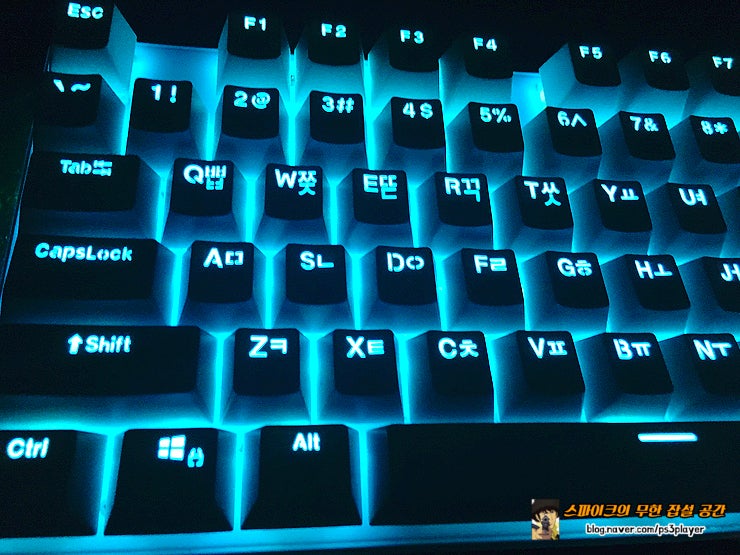 가성비 기계식키보드 COX CK450 : 시원시원한 블루 LED가 매력! : 네이버 블로그