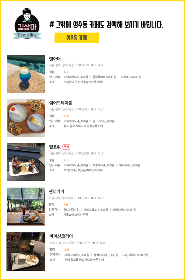 [핫플 성수동 및 익선동 세미나] 성공학특강 & 필드리서치 & 콘셉트립 : 네이버 블로그