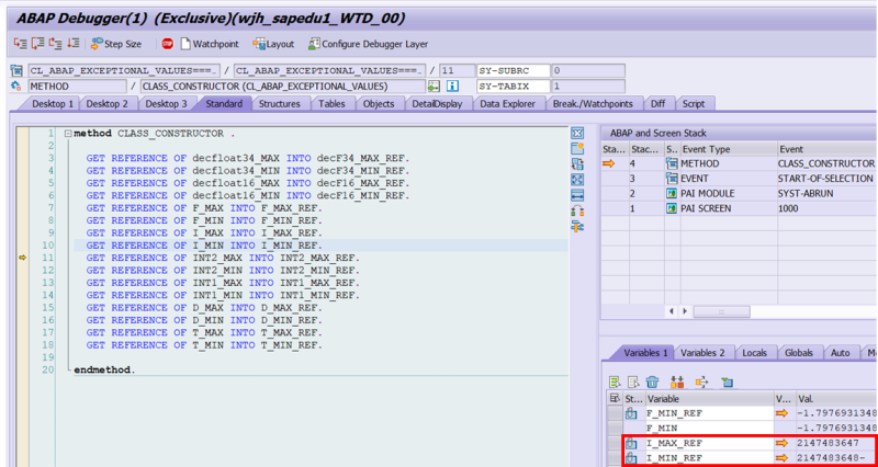 [SAP ABAP] CL_ABAP_EXCEPTIONAL_VALUES : 네이버 블로그