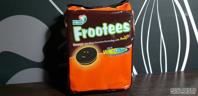 세부 과자) 푸루티스 Frootees 초코&오랜지 샌드쿠키 (후르티스) : 네이버 블로그