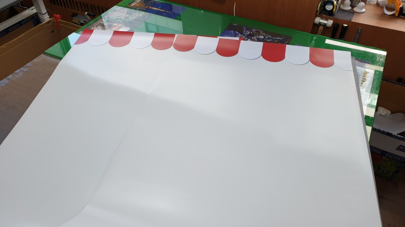 전시장 부스 켈지 실사출력 시트지시공및 자판기 랩핑 작업 네이버 블로그