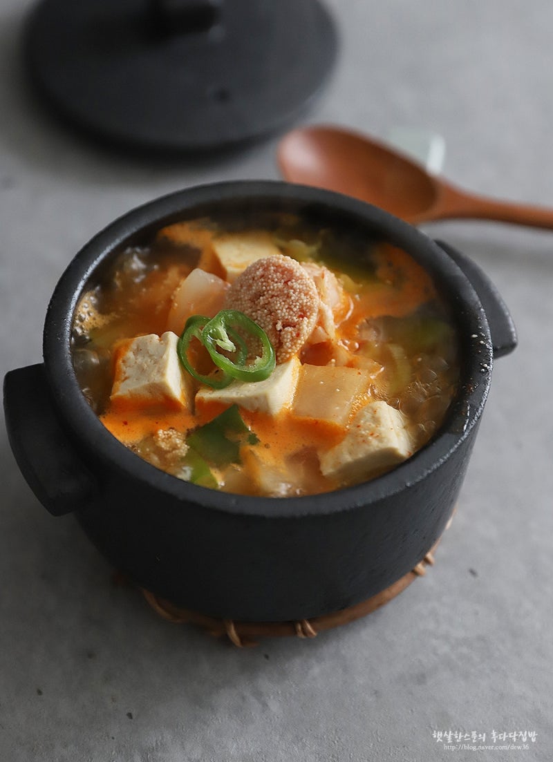 명란젓요리 두부명란찌개 만드는법 간단하게 알탕 끓이는법 네이버 블로그