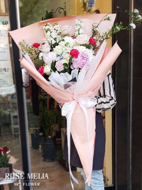 인천꽃집 자이언트 꽃다발대형꽃다발프로포즈이벤트빅사이즈꽃다발간석동꽃집 로즈멜리아 네이버 블로그