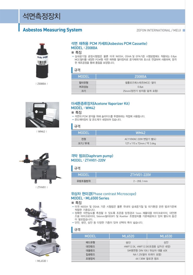 석면 채취용 PCM 카세트 Z008BA Asbestos PCM Cassette , 석면측정장치 : 네이버 블로그