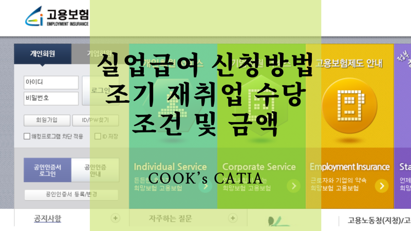실업급여 신청방법 및 조건 최저금액 확인 조기 재취업 수당 A Z까지 네이버 블로그