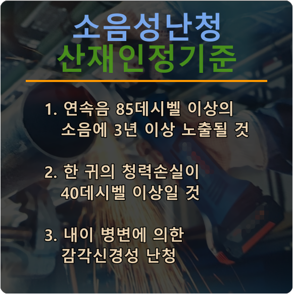 소음성난청산재 산재보험 소음성난청 인정기준 보상기준 네이버 블로그