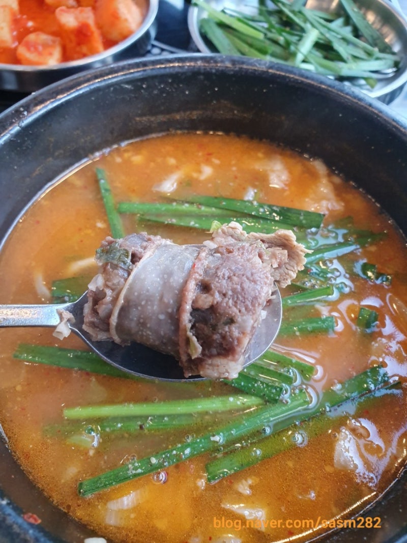 인천 송도 순대국밥 맛집 효자동순대 네이버 블로그