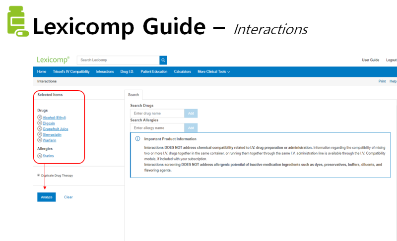 임상약물정보 데이터베이스 Lexicomp Online : 네이버 블로그