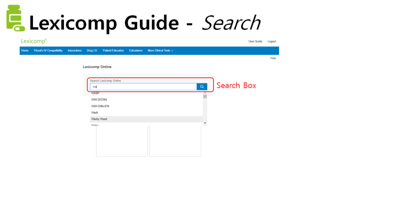 임상약물정보 데이터베이스 Lexicomp Online : 네이버 블로그