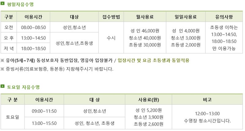 남동국민체육센터 수영장인천만수동 네이버 블로그