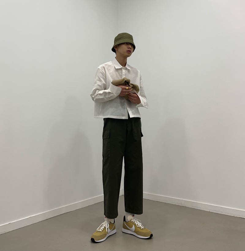 남자 카키색 바지 코디 무난한 코디부터 센스있는 색깔코디까지 네이버 블로그