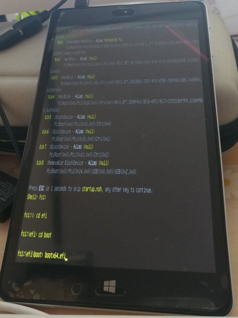 (성공)윈도우 태블릿 윈도우 64bit 설치 usb로 부팅시 EFI Shell이 뜨는 문제해결 : 네이버 블로그