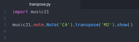 Python music21.note.Note().transpose() : 네이버 블로그