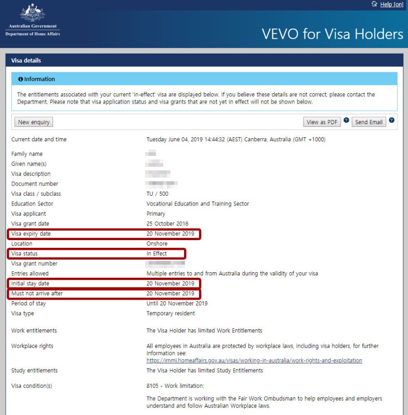 본인 비자 만료일 확인하기! VEVO CHECK! : 네이버 블로그