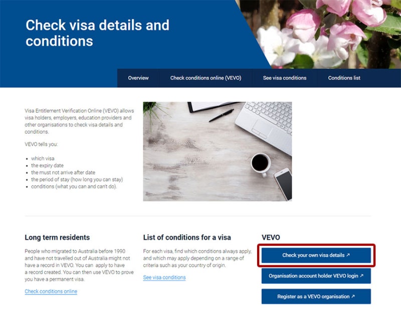 본인 비자 만료일 확인하기! VEVO CHECK! : 네이버 블로그