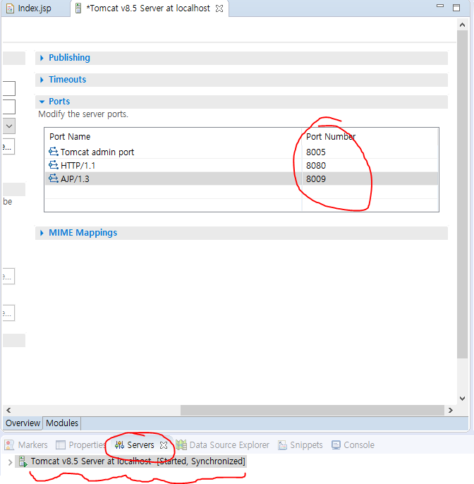 [JSP] - 'Starting Tomcat v8.5 Server at localhost' has encountered a problem. : 네이버 블로그
