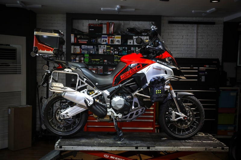 Ducati 두카티 멀티스트라다 1260 엔듀로 바이크타이어 전문점 바이크 정비 브라더모터스 엔진오일 피렐리 엔젤gt2 바이크