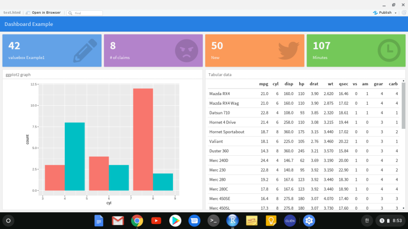 52. 데이터 연동형 문서 만들기(18) - flexdashboard의 valueBox()로 아이콘 설정 : 네이버 블로그