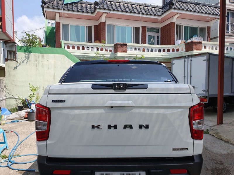 칸khan진보 순정 쿠페탑 L9 장착 시공~ 경남 렉스턴스포츠칸 하드탑하프탑쿠페탑 전문장착시공점 진주 경원카오토샵