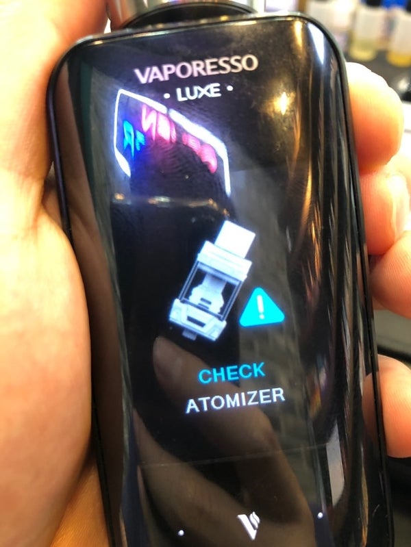 전자담배 Check Atomizer 체크아토마이저 에러문구 해결방법 : 네이버 블로그