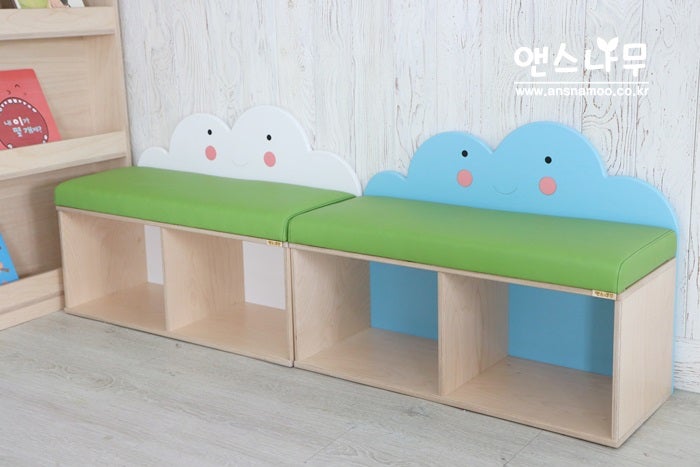 별밭어린이집도서관환경구성구름책꽂이소파벤치책진열대책꽂이유치원도서관앤스나무도서관가구어린이도서환경구성유아책장도서책꽂이