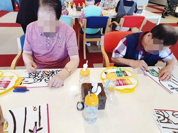 시니어데이케어주은원주센터 미술프로그램 협동화 원주노인주간보호센터 네이버 블로그