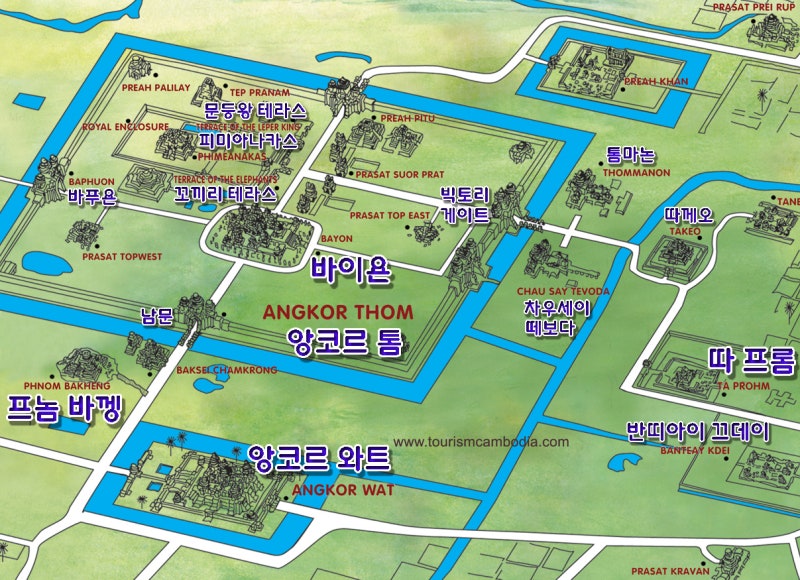 730 캄보디아 씨엠립 앙코르angkor 유적 여행 앙코르 톰 바이욘 사원 꼬끼리 테라스 문둥왕 테라스