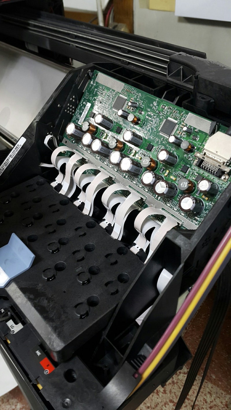 Hp 디자인젯 플로터 Z6800 Photo Ph 헤드 인식 불량 케리지 Pca 보드 교체 수리 네이버 블로그
