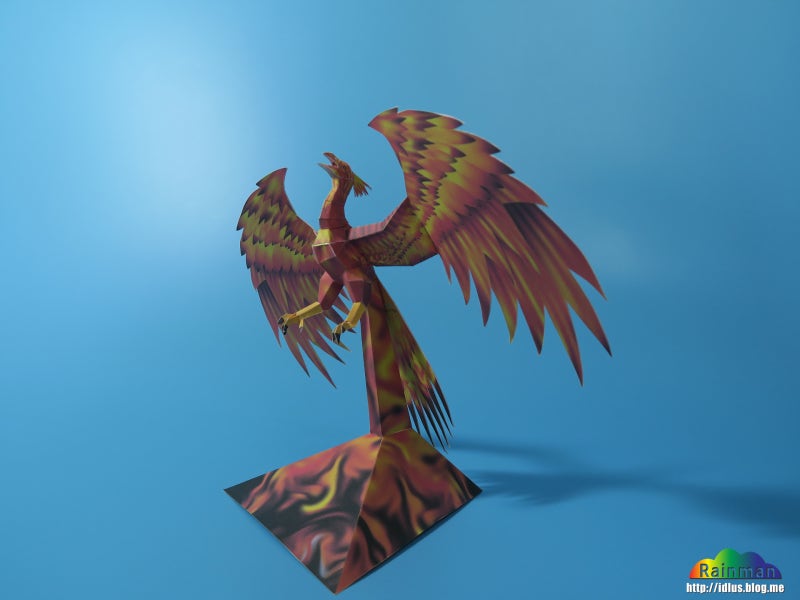 불사조 종이모형(Phoenix papercraft) : 네이버 블로그