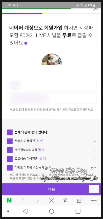 SKT POOQ, 콘텐츠팩으로 푹TV 100원에 이용하자 : 네이버 블로그