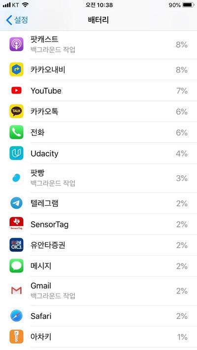 아차키 앱이 과연 스마트폰 배터리를 얼마나 쓸까? : 네이버 블로그