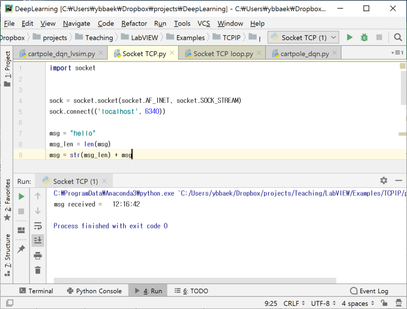 [LabVIEW] LabVIEW Python TCP/IP연동 : 네이버 블로그