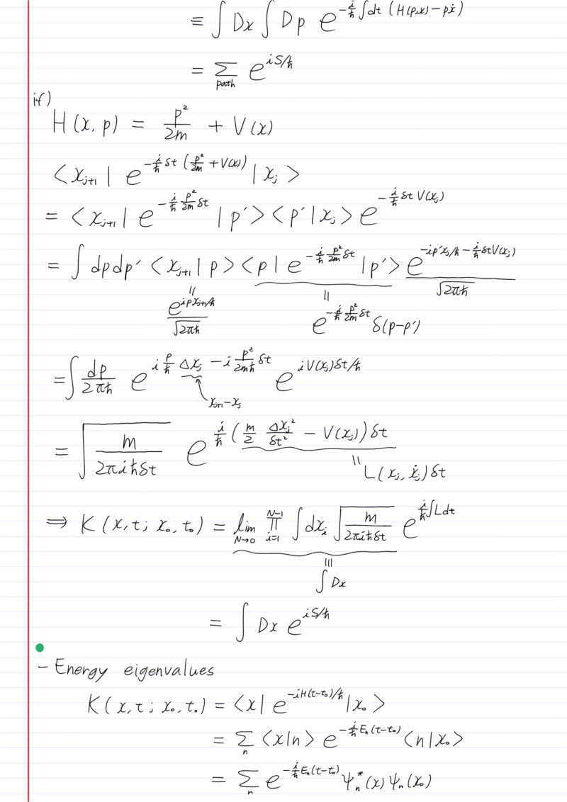 [Shankar QM] 8. The Path Integral Formulation of Quantum Theory : 네이버 블로그