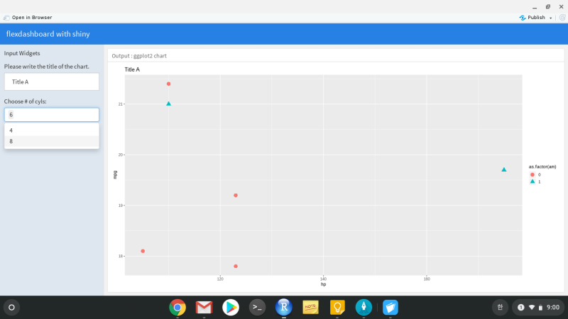 60. 데이터 연동형 문서 만들기(31) - flexdashboard with Shiny(고급편 : fill layout ...