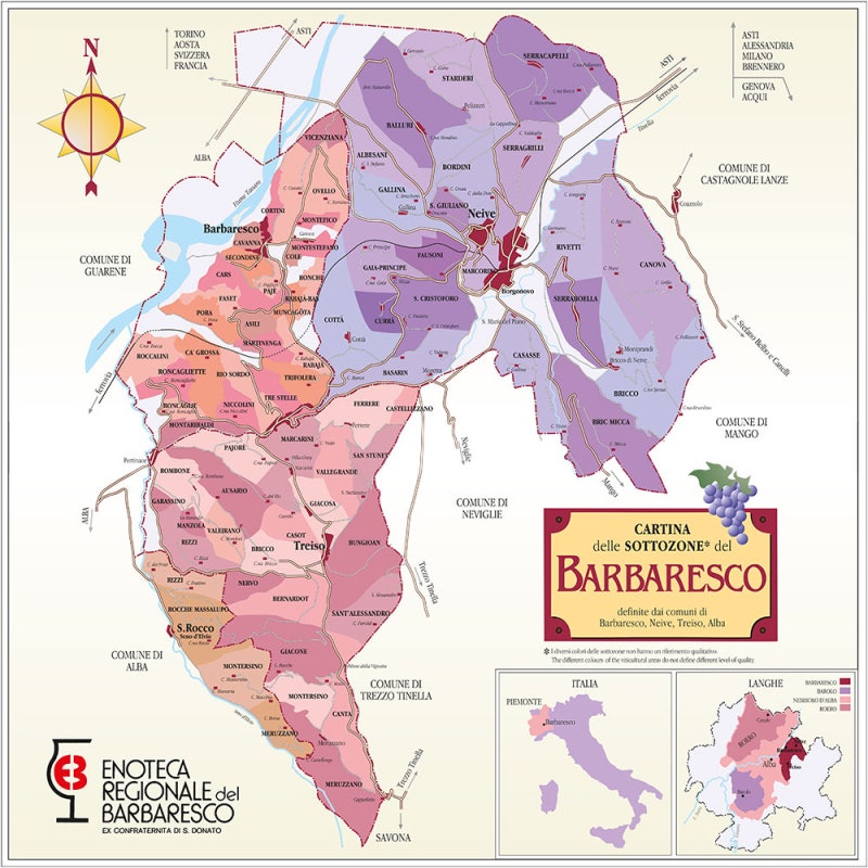 [자료] 바롤로(Barolo)와 바르바레스코(Barbaresco) 빈야드 지도 : 네이버 블로그