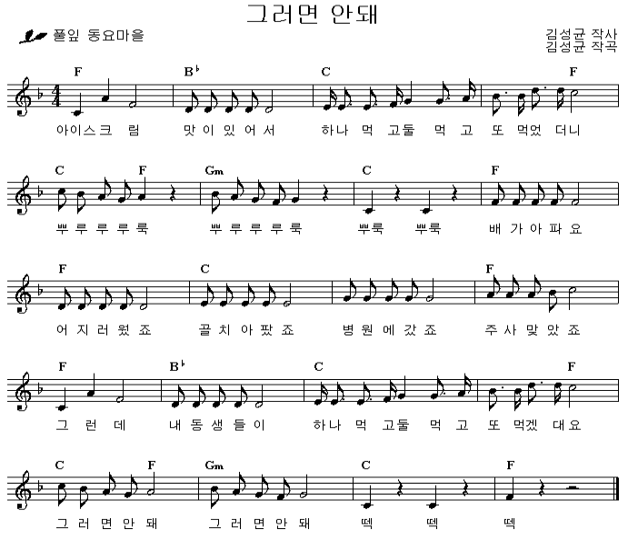 7월 여름 동요 악보즐거운 여름 수박파티싱그러운 여름그러면안돼고기잡이 등 네이버 블로그