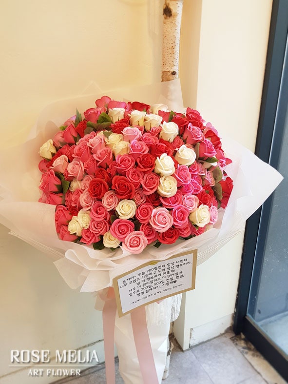 인천 빅사이즈 자이언트꽃다발200송이장미여자친구 생일꽃다발특대형꽃다발프로포즈이벤트간석동꽃집 로즈멜리아 네이버 블로그