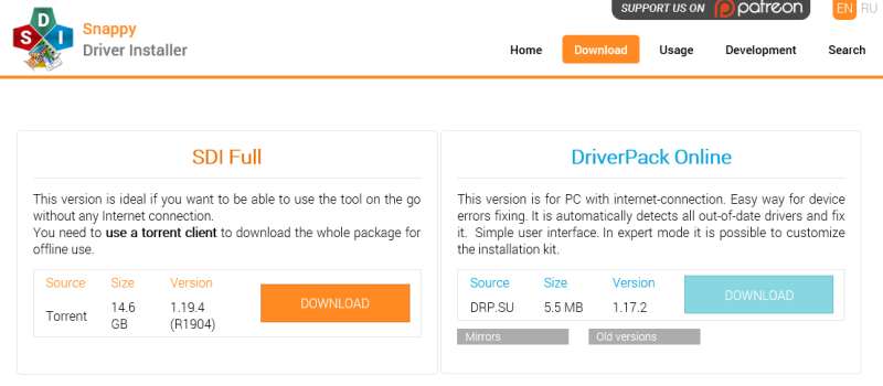 PC 드라이버 설치를 위한 SNAPPY DRIVER INSTALLER : 네이버 블로그