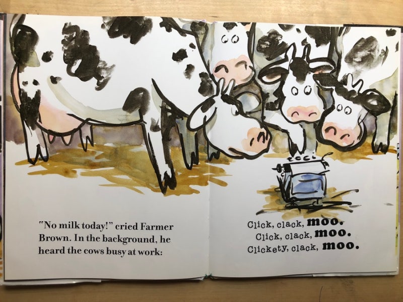 영어그림책읽기 : ) Click, Clack, Moo Cows That Type #60 & video : 네이버 블로그