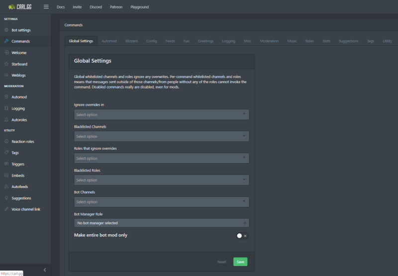 [디스코드 봇 TIP!] Carl-bot - 게임 빼고 모든 기능이 있는 봇! : 네이버 블로그