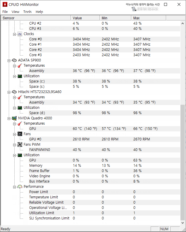 컴퓨터 온도 측정 프로그램 HWMonitor PRO & Free 포터블 및 설치 버전 : 네이버 블로그