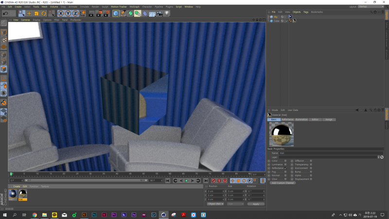 [C4D] Cinema4D Texture Mapping : 네이버 블로그