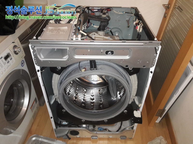 엘지 트롬 드럼세탁기 Lg 건조기 16kg 좁은문통과 분해설치 자동세척 콘덴서 촬영 오염 확인 네이버 블로그