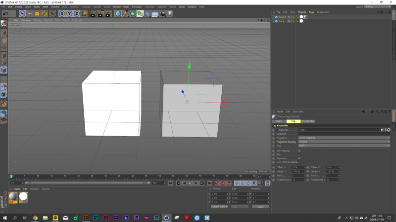 [C4D] Cinema4D Texture Mapping : 네이버 블로그