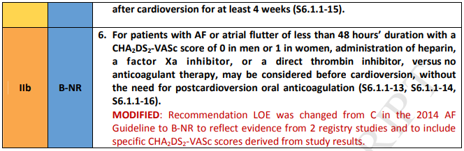 Focused update of the ACC/AHA/HRS atrial fibrillation guideline (March ...